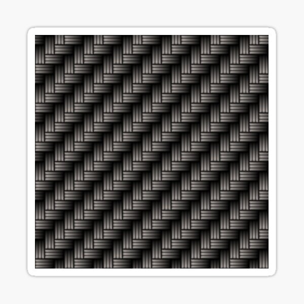 "Carbon Fiber Braid" Sticker by Sybille-Yates | Redbubble