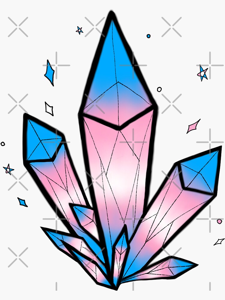 "Trans Flag LGBT Pride Rose" Sticker for Sale by lynxtiel | Redbubble