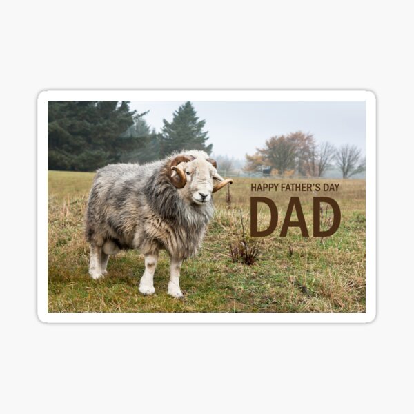 "Herdwick Sheep - Happy Fathers Day, Dad" Sticker for Sale by ...