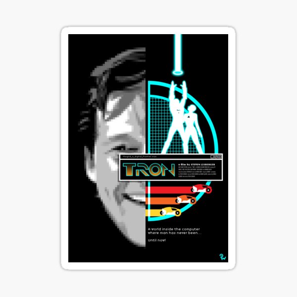 "Tron" Sticker for Sale by pwhiteboard | Redbubble