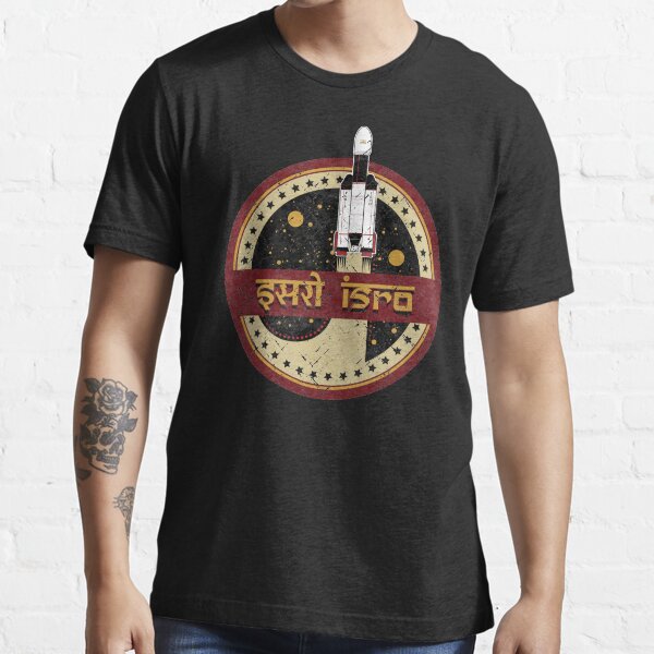 "ISRO - Vintage emblem" Essential T-Shirt for Sale by arthook | Redbubble