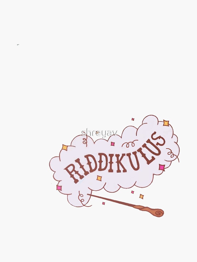 "Riddikulus" Sticker for Sale by shreyav | Redbubble