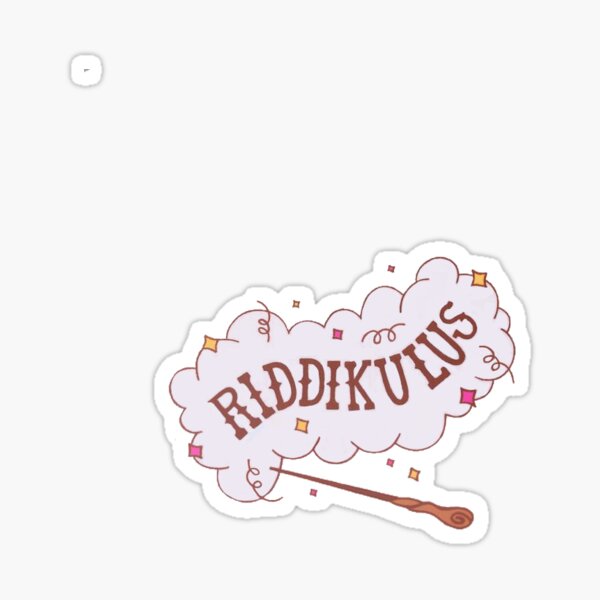 "Riddikulus" Sticker for Sale by shreyav | Redbubble