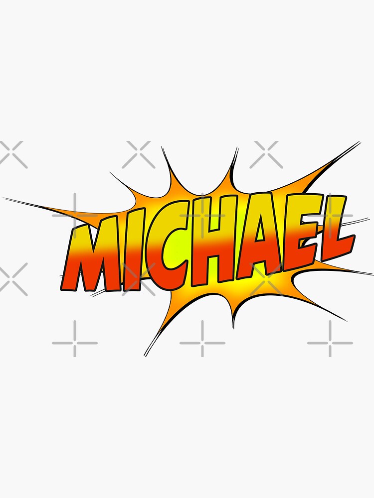 "Michael" Sticker for Sale by rogue-design | Redbubble