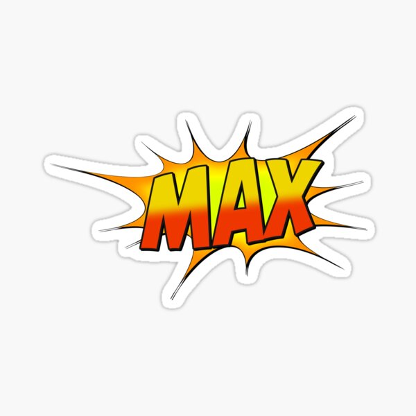 "Max" Sticker for Sale by rogue-design | Redbubble