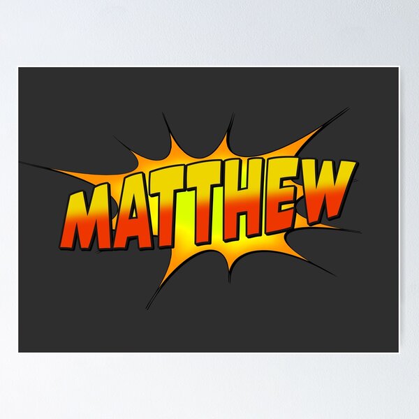 "Matthew" Poster for Sale by rogue-design | Redbubble