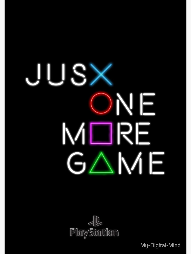 "just one more game" Sticker for Sale by My-Digital-Mind | Redbubble