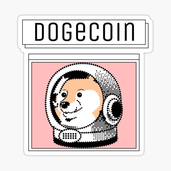 "Dogecoin" Sticker by aunutzu | Redbubble