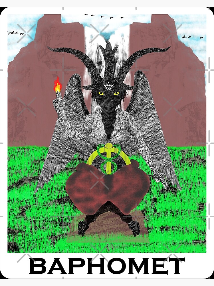 "The Devil Baphomet Tarot Card" Poster by ManzoCarey | Redbubble