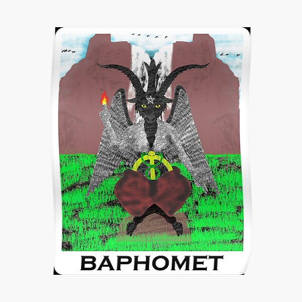 "The Devil Baphomet Tarot Card" Poster by ManzoCarey | Redbubble
