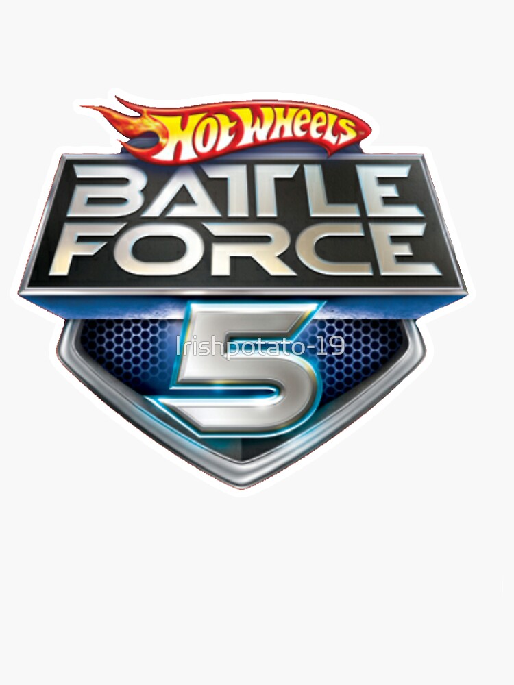 "Hot Wheels: Battle Force Five logo" Sticker for Sale by Irishpotato-19 ...