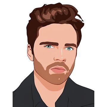 "Sebastian Stan Cartoon Art " Sticker for Sale by ecdato | Redbubble