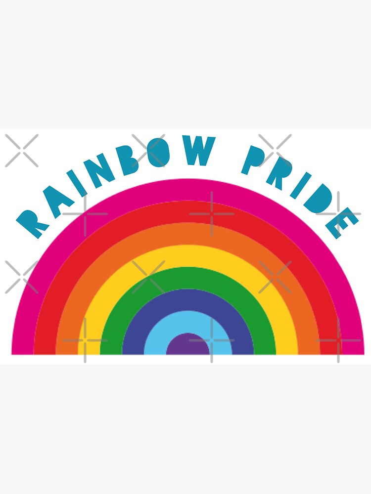 "Rainbow Pride" Sticker by BubuArt | Redbubble