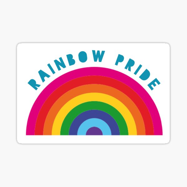 "Rainbow Pride" Sticker by BubuArt | Redbubble