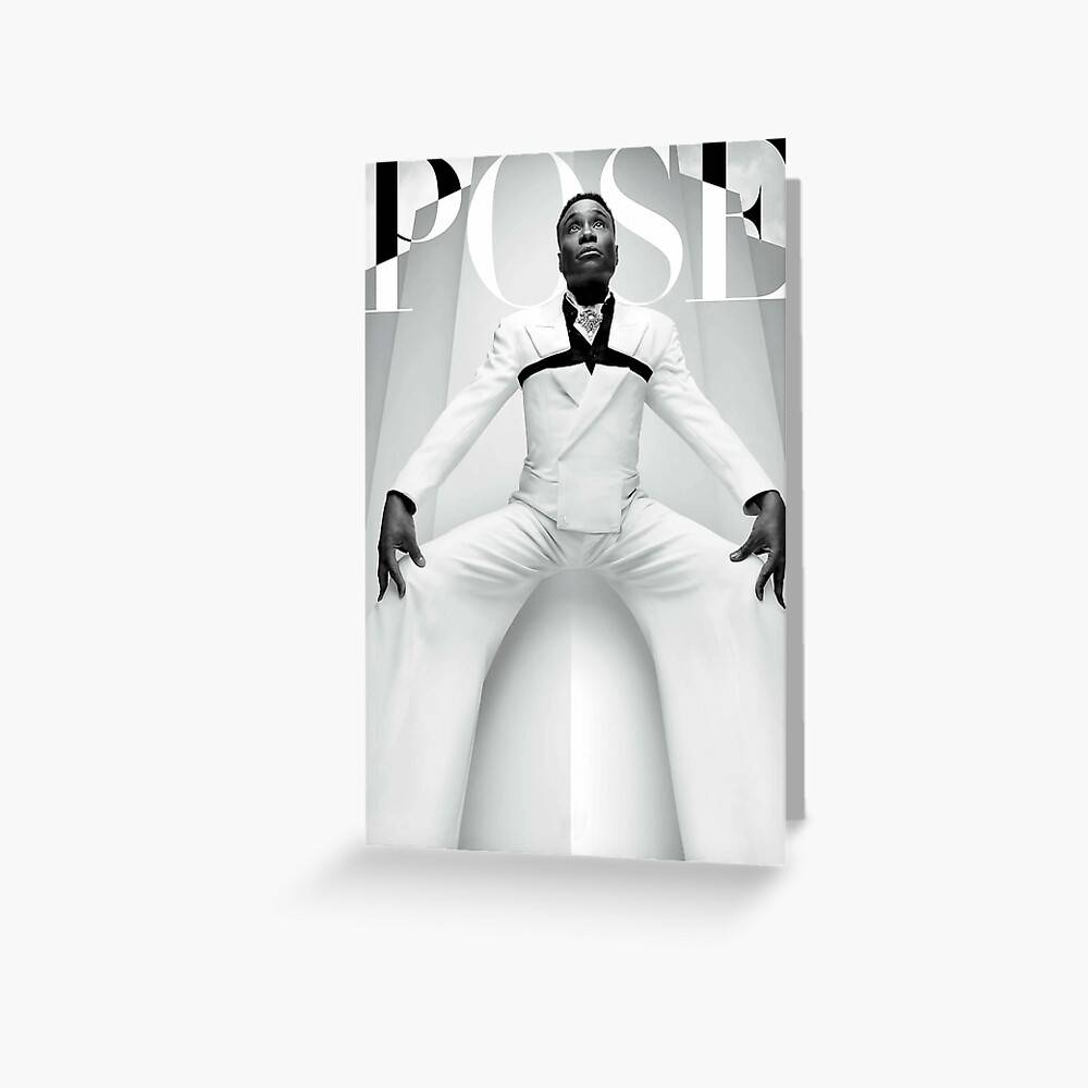 "POSE Pray Tell Black and White - Live Work Pose TV Show" Greeting Card ...