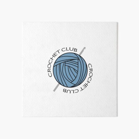 "CROCHET CLUB logo" Art Board Print for Sale by eleanor27 | Redbubble