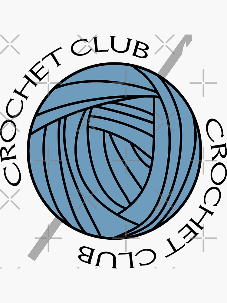Pegatina «Logotipo de CROCHET CLUB» de eleanor27 | Redbubble