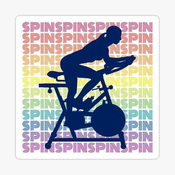 "Spin Exercise Keep Fit (Girl)" Sticker for Sale by STUDIO-72 | Redbubble