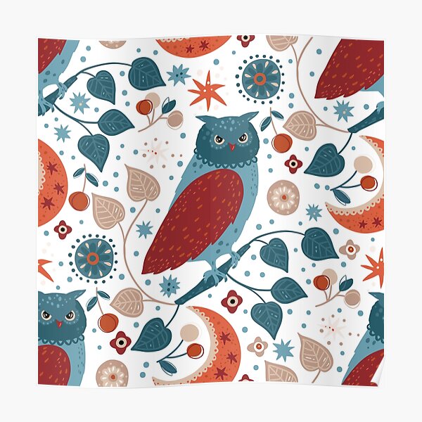Póster «Búho elegante, Hygge, Cottagecore Aesthetic» de Tamaru511 ...