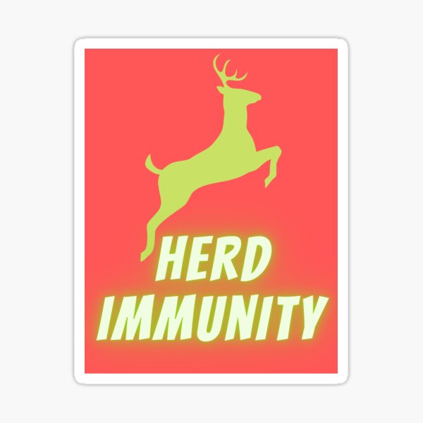 "Herd immunity" Sticker by Remorem | Redbubble