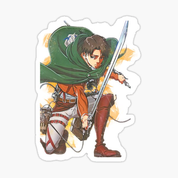 "Levi Ackerman" Sticker by AzeliaStudio | Redbubble