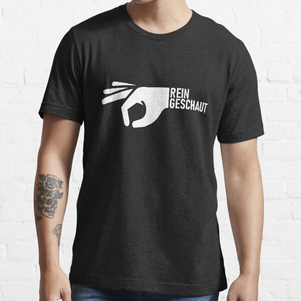 "Reingeschaut - Reingeguckt - Fingerloch Spiel" T-Shirt von urban ...