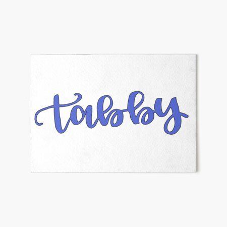 "Blue Tabby Name" Art Board Print by mloo | Redbubble