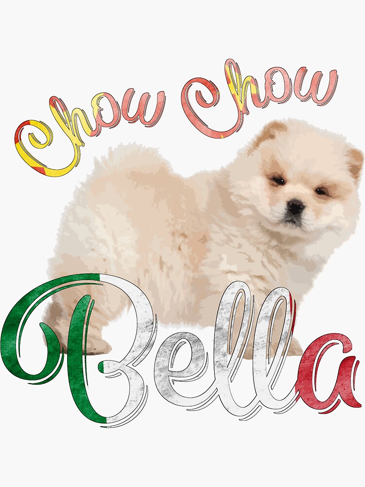 "Chow Chow Bella" Sticker for Sale by TeeTotallers | Redbubble