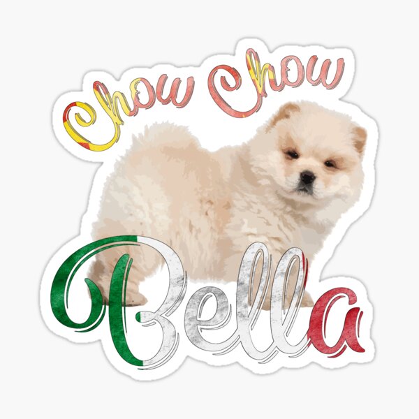 "Chow Chow Bella" Sticker for Sale by TeeTotallers | Redbubble