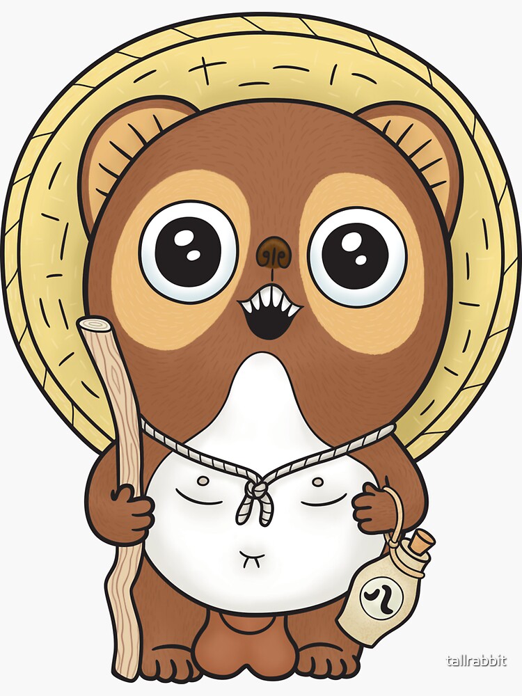 "Tanuki" Sticker by tallrabbit | Redbubble