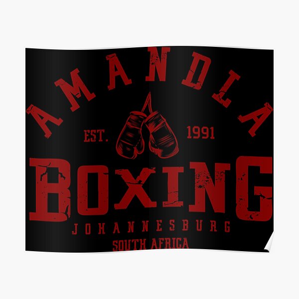 "Amandla Boxing 1.0" Poster for Sale by twosoulsinc | Redbubble