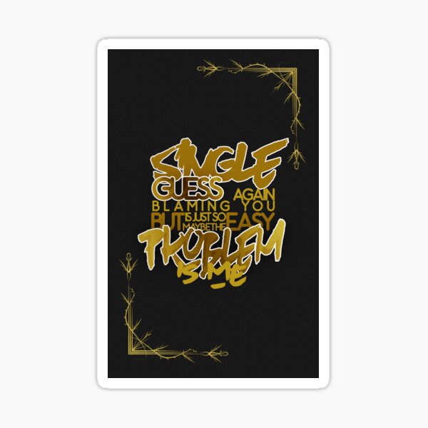 "Single Again - Big Sean" Sticker for Sale by aellionios | Redbubble