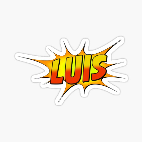 "Luis" Sticker for Sale by rogue-design | Redbubble