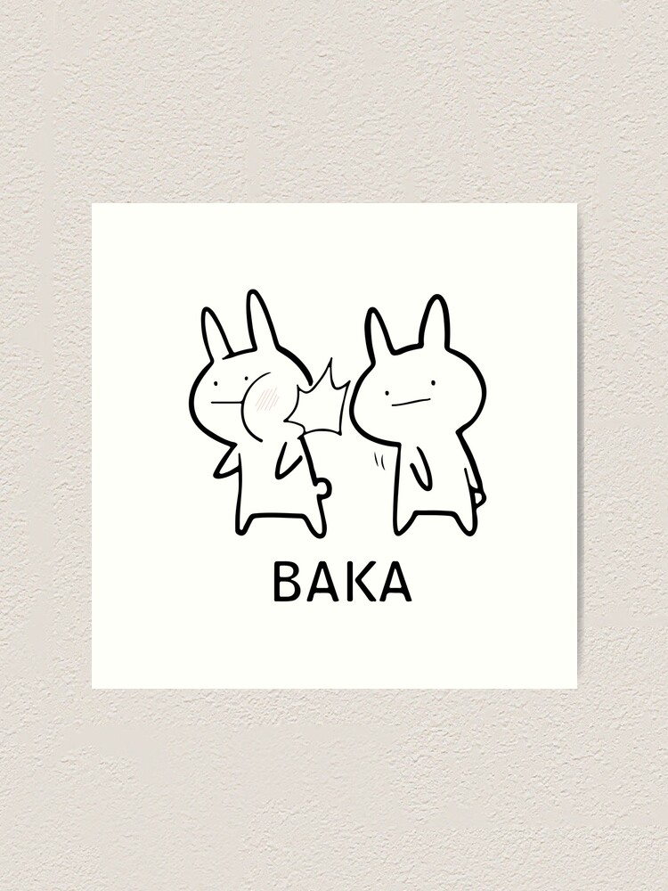 "Baka meme" Art Print by sirineab | Redbubble
