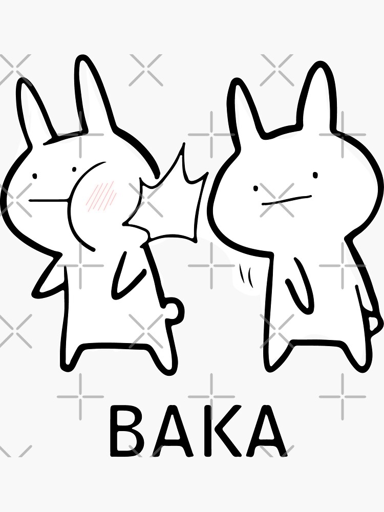 "Baka meme" Sticker by sirineab | Redbubble