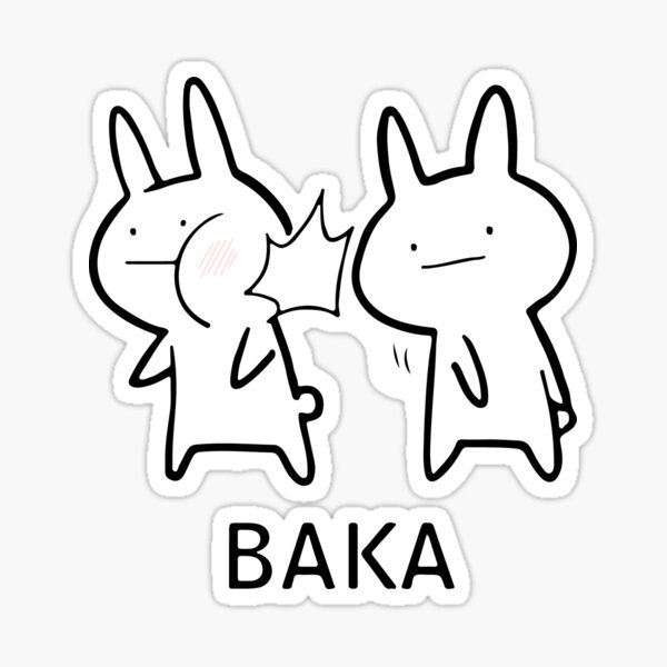 "Baka meme" Sticker by sirineab | Redbubble