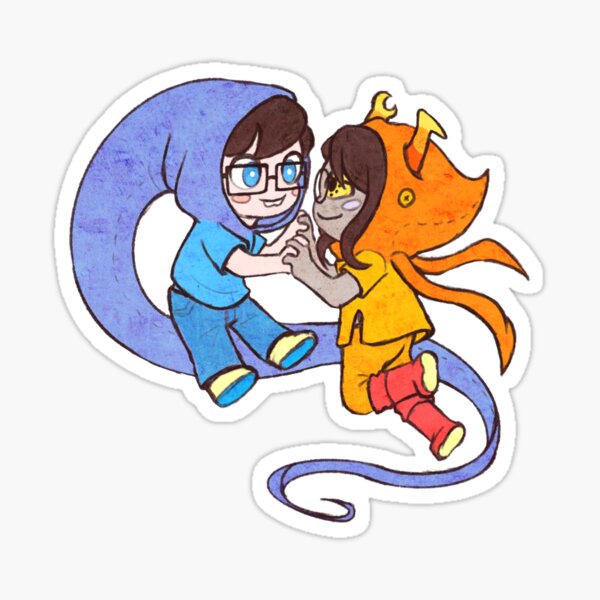 "John and Vriska" Sticker for Sale by MarcyRangel | Redbubble