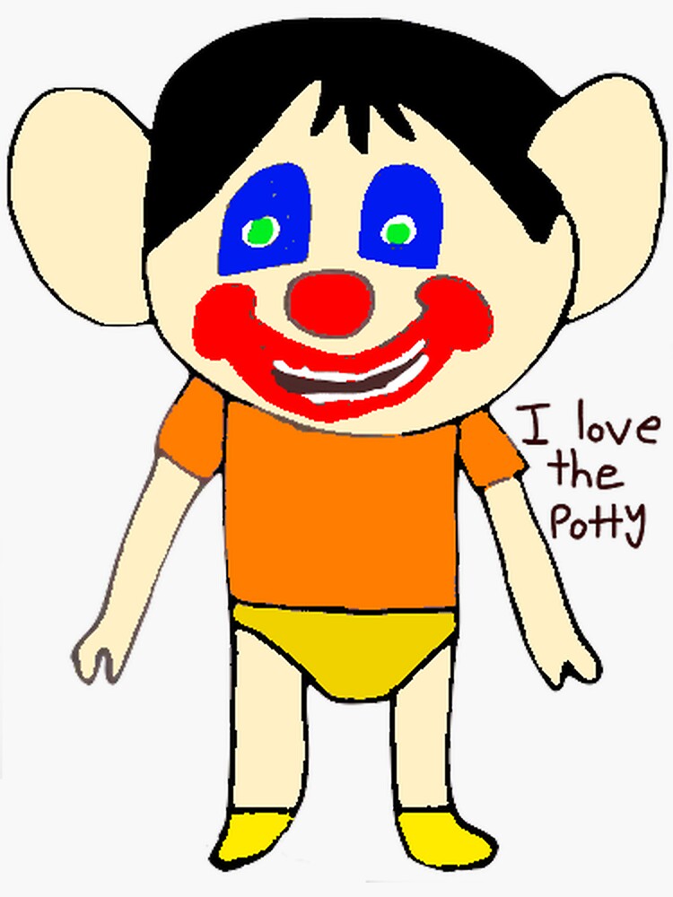 "I love the potty" Sticker for Sale by Superstar2011 | Redbubble
