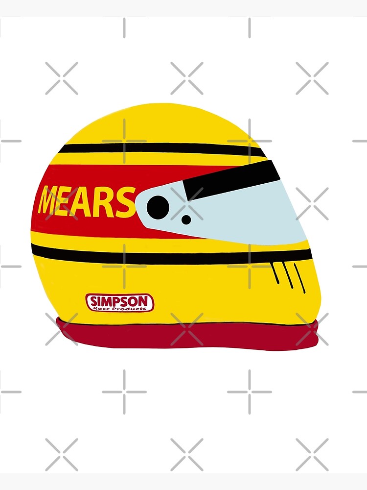 "Rick Mears Indy 500 win helmet (1984) "Yellow Submarine"" Art Print by ...