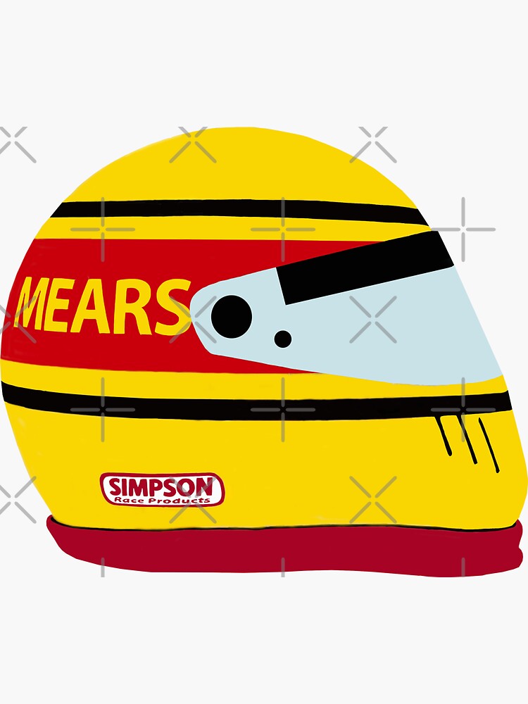 "Rick Mears Indy 500 win helmet (1984) "Yellow Submarine"" Sticker for ...