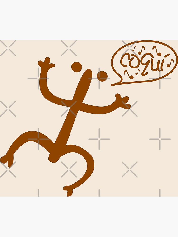 "Puerto Rico Coqui Taino Singing" Art Print by byDarling | Redbubble