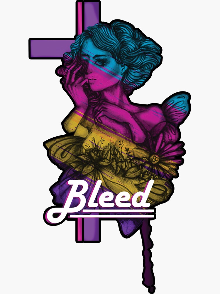 "BLEED" Sticker for Sale by knowellme | Redbubble