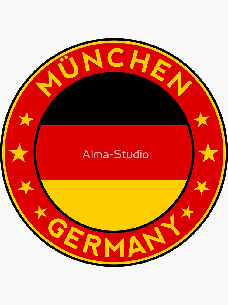 "München, Germany, Deutschland" Sticker by Alma-Studio | Redbubble
