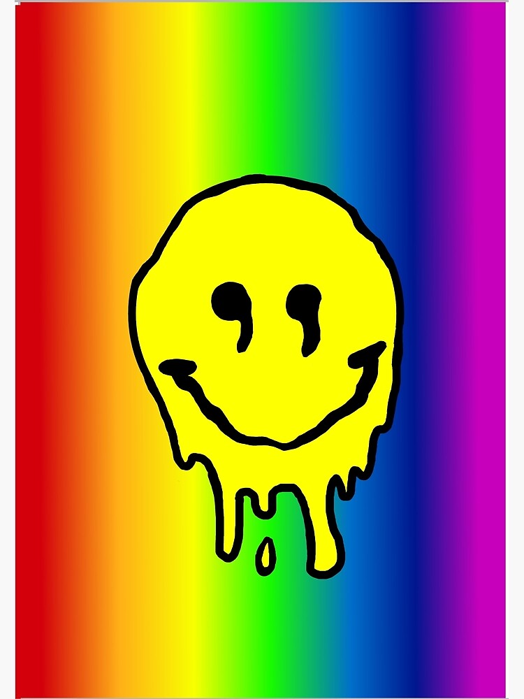 "Trippy Smiley Face" Poster by SpecialistTees | Redbubble