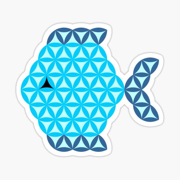 "The Fish Of Life - Sacred Animals" Sticker by podweb | Redbubble