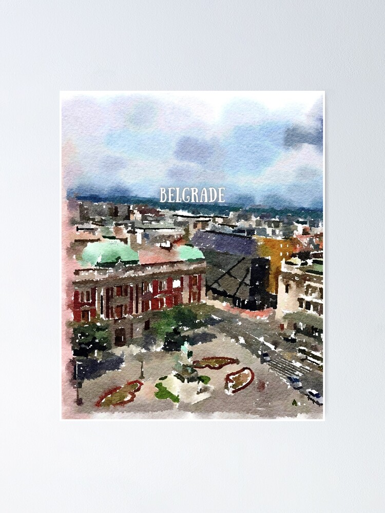 "Beograd Belgrade Belgrado" Poster for Sale by Dentalism | Redbubble