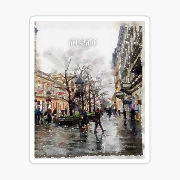 "Beograd Belgrade Belgrado" Sticker for Sale by Dentalism | Redbubble