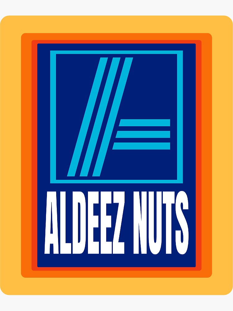 "Aldi's Nuts" Sticker for Sale by t-jackman | Redbubble