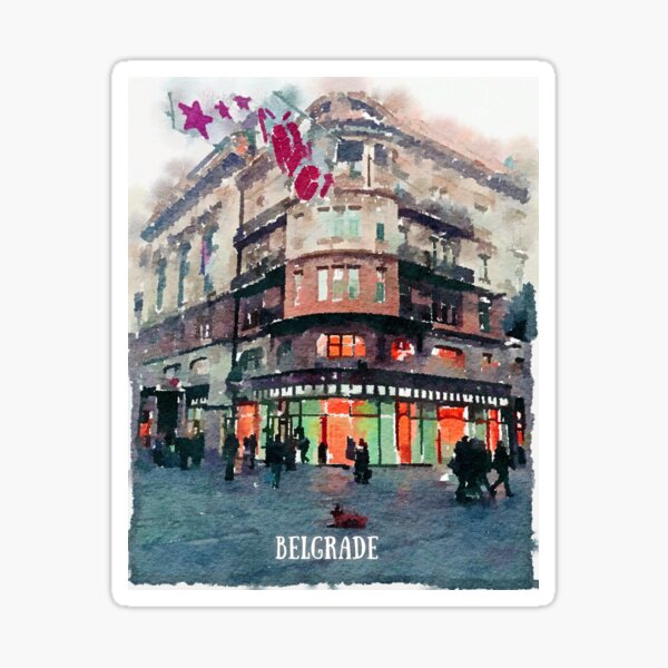 "Beograd Belgrade Belgrado" Sticker by Dentalism | Redbubble