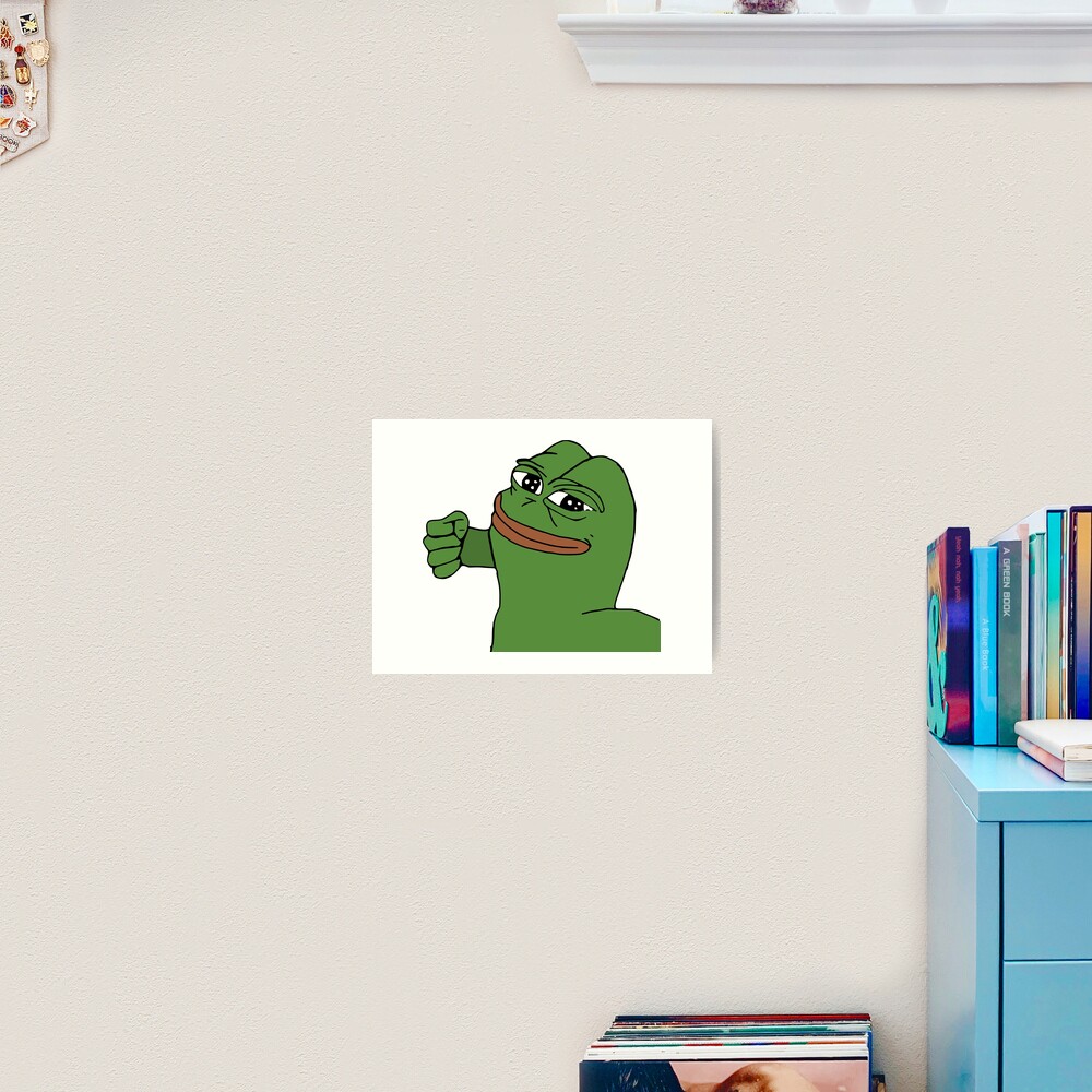 "Pepe Punching Meme" Art Print for Sale by JackrSpinella | Redbubble